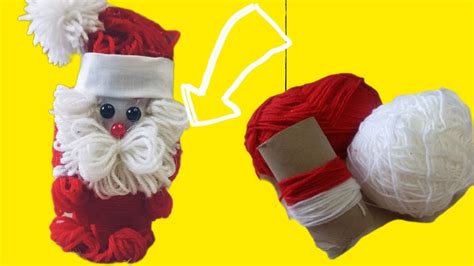 Diy Mignon Père De Noël 🎅 Père Noël En Laine 2023 Youtube