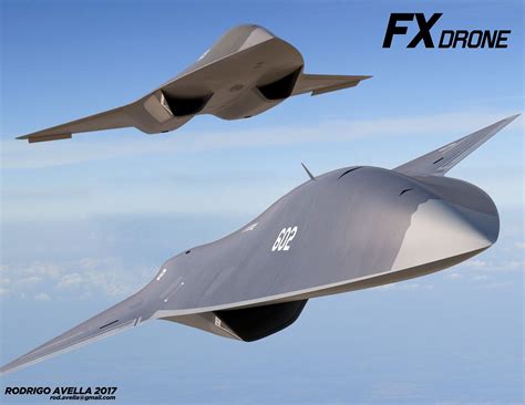 Fx Drone Unmanned 6th Generation Fighter Concept