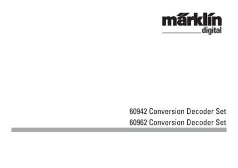 60942 62 Decoder Manual