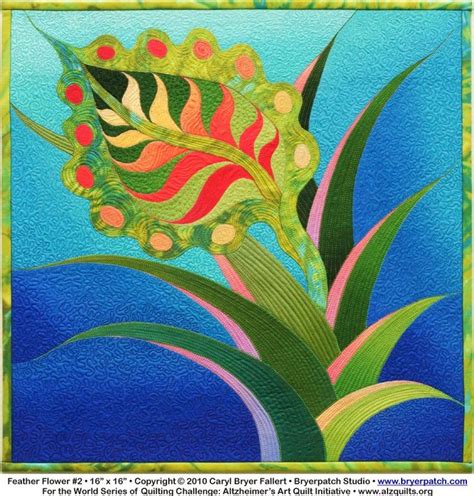 Feather Flower By Caryl Bryer Fallert Art Quilts Flower Quilts Landscape Quilts