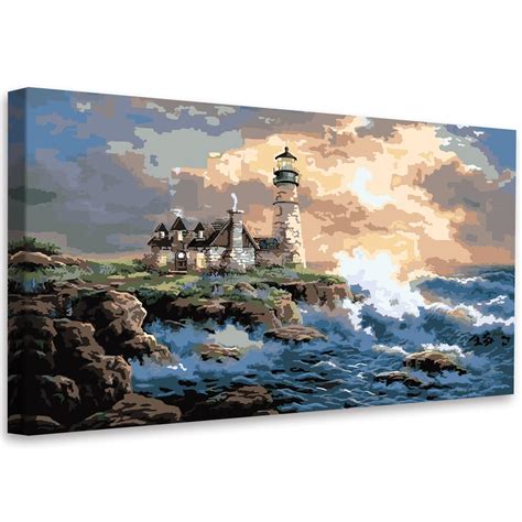 Acrylic Lighthouses For Beginners Acrylic Painting Of A Lighthouse By