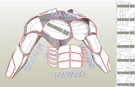 Muscle Suit Foam Template Muscle Suit Pepakura Navaro