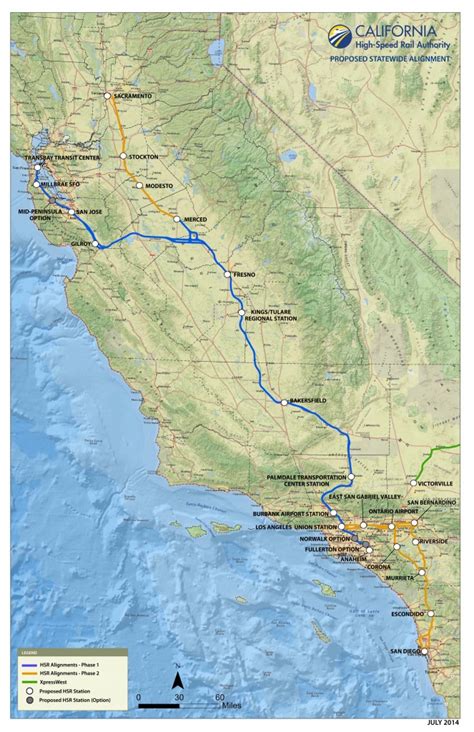 California Railroad Map