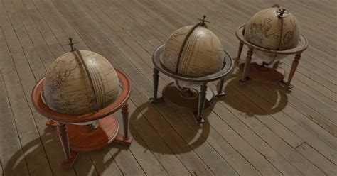 Antique Globe 3d Props Unity Asset Store