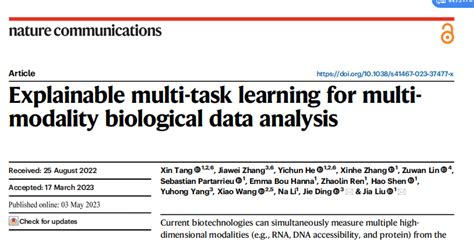 学术速运多模态生物数据分析的可解释的多任务学习高维多模态生物数据 Csdn博客 学术速运多模态生物数据分析的可解释的多任务学习高维多模态生物数据 Csdn博客