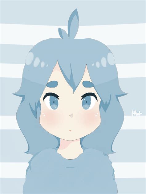 Blue Chibi Girl By Thatonekawaiiderp On Deviantart