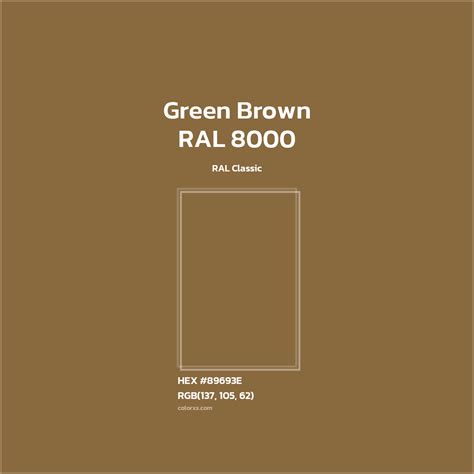 About Ral 8000 Green Brown Color Color Codes Similar Colors And