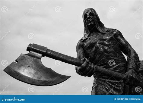 Executioner Statue On Old Town Square In Bardejov Stock Image Image