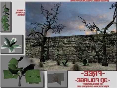 foliage landscape free 3d model 3ds max open3dmodel