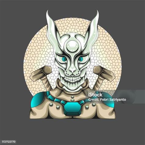 Tema Cyberpunk Karakter Maskot Desain Logo Ilustrasi Stok Unduh Gambar Sekarang Alam