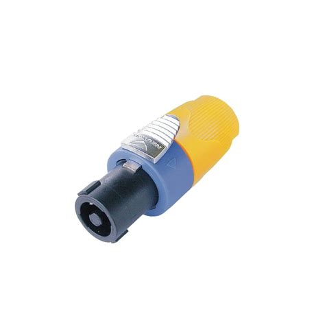 DISC Neutrik NL4FX-4 4-Pole Female SpeakON Cable Connector, Yellow ...