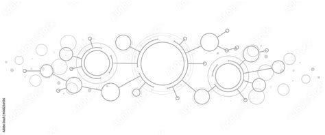 Gray Background Abstract Technological Background With Various