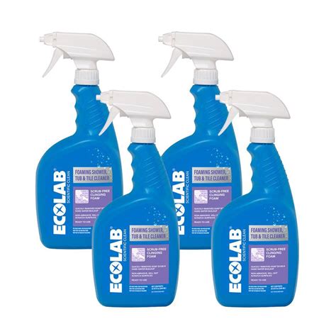 Ecolab 32 Oz Foaming Shower Tub And Tile No Scrub All Purpose Cleaner