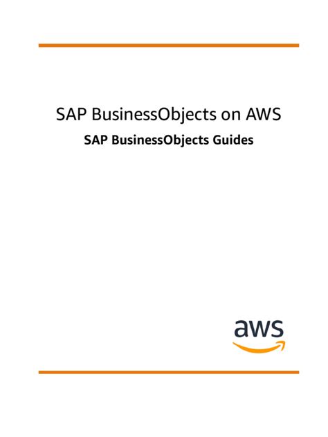 Sap Businessobjects Aws Download Free Pdf Amazon Web Services Cloud Computing