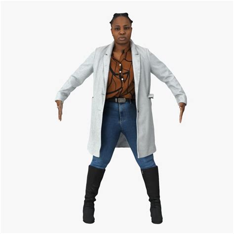 Modelo 3d Rubí Casual Otoño A Pose Turbosquid 1976091