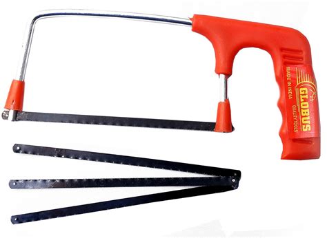 MINI HACKSAW FRAME WITH BLADE 6 INCH 150MM WITH PLASTIC HANDLE AND FREE 3 BLADES 150MM