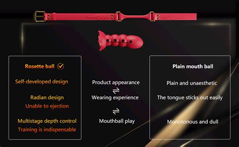 Multi Section Adjustable Ball Gag Exercise Rose Shape Open