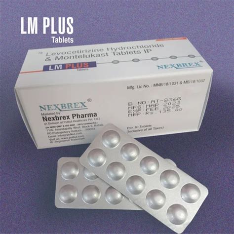 Lm Plus Tablets At ₹ 1350 00 Box Levocetirizine Montelukast Tablets In Cuttack Id 2853402669833