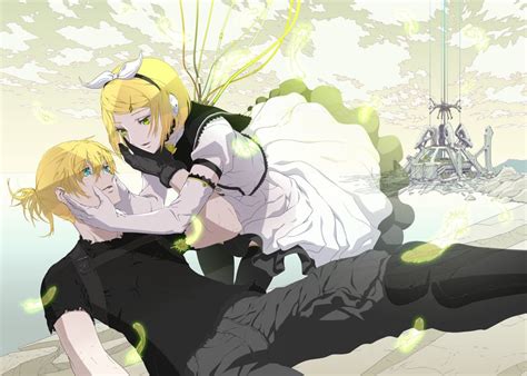 Kagamine Rin And Kagamine Len Vocaloid And 1 More Drawn By Nagimiso Donmai
