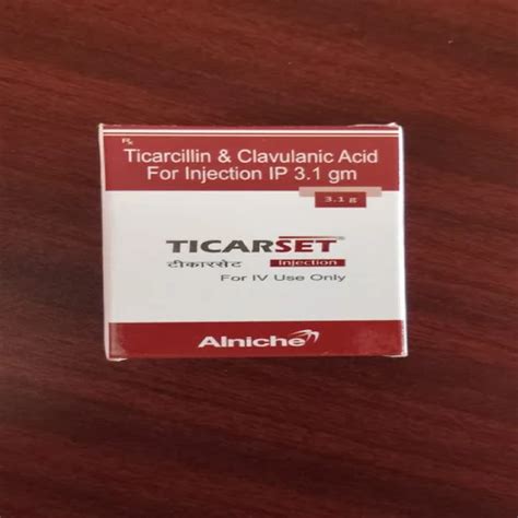 100 Mg Ticarcillin Clavulanate Acid Injection At ₹ 250vial Timentin