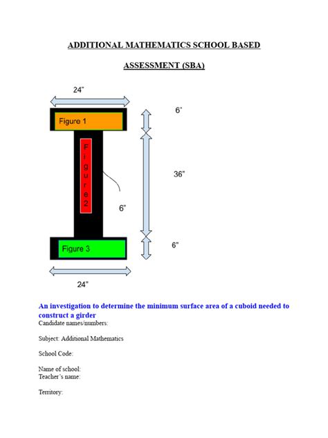 Additional Mathematics Sba Pdf Area Volume