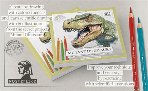 Discover And Learn To Color Mutant Dinosaurs Scientific Color