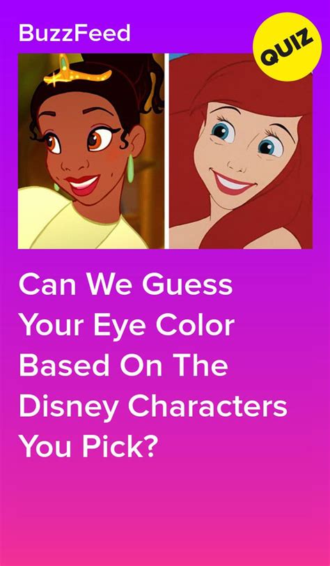 Pick Some Disney Characters And Well Guess Your Eye Color Which