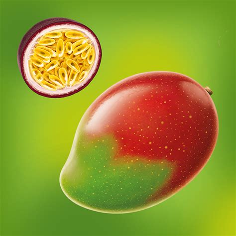 Mango Passion Fruit Illustration On Behance