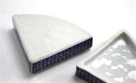 三代 三浦竹泉 開扇香合 The 3rd Miura Chikusen Open Fun Incense Case 古美術 山田幽篁堂