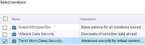 Configure Trend Micro Deep Security With VMware NSX For VShield Endpoint