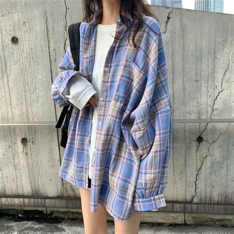 Dute Plaid Shirt Yesstyle Plaid Shirt Girls Plaid Shirts Women