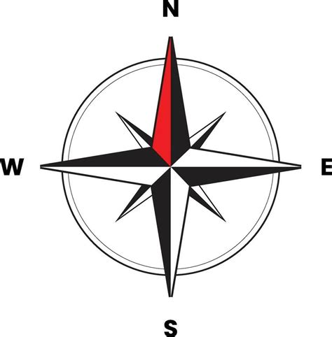 Compass Icon Compas Icon Vector Isolated On White Background Modern Compass Logo Design