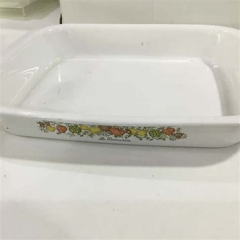 Vintage Rare Corningware Casserole Dish Lid And Roasting Dishss