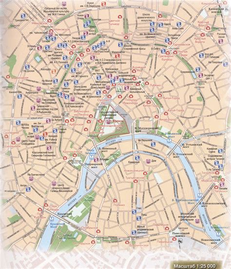 Карта Москвы (Россия) на русском языке, расположение на карте мира с ...
