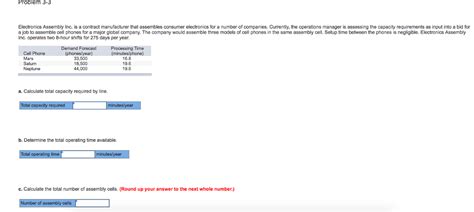 Solved Electronics Assembly Inc Is A Contract Manufacturer