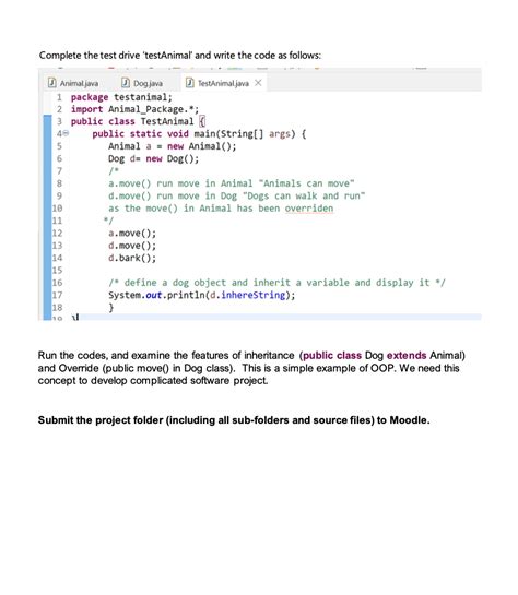 solved 9b extend and override exercise 1 create a project