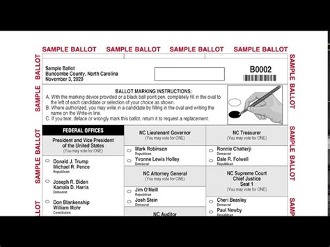 Sample Ballot Example