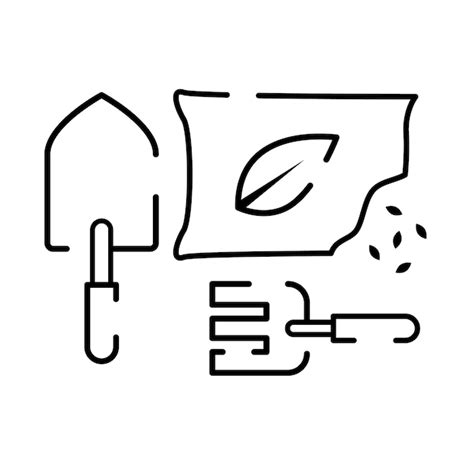 Premium Vector Soil Line Icon Simple Plants Related Vector Line Icon