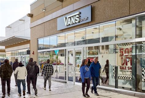 Vans Shoe Outlet Store Front Entrance Editorial Photography Image Of Outlet People 296707957