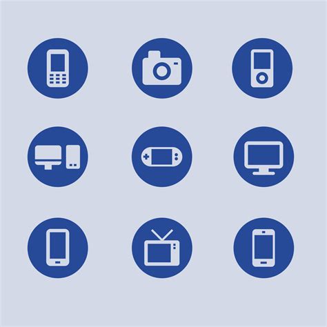 Device Icon Set Vector 16743659 Vector Art At Vecteezy