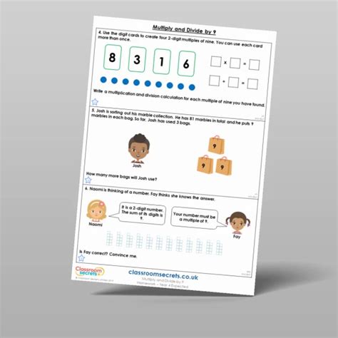Year 4 Multiply And Divide By 9 Reasoning And Problem Solving Resource | Classroom Secrets