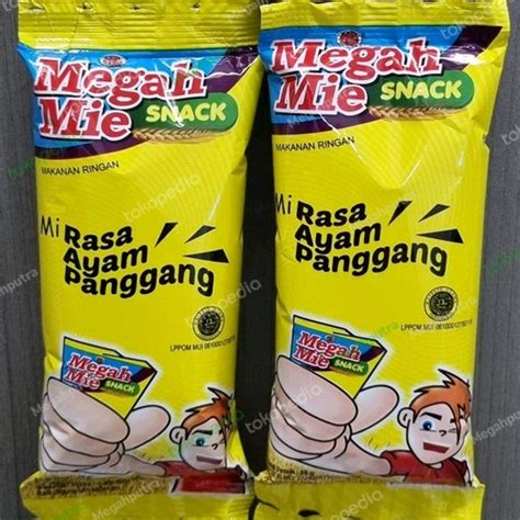 Jual Megah Mie Snack Krip Krip 30 Gr Kuning Ayam Panggang Kota Makassar Megahputra