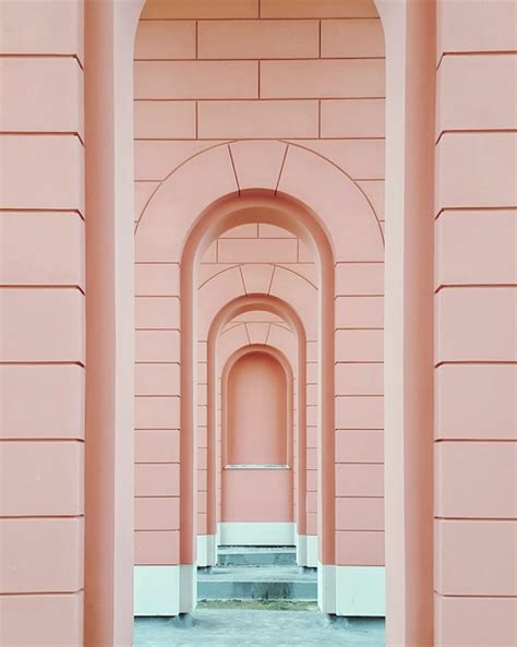 Premium Photo Exterior Of Pink Brick Building