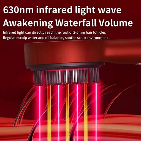 Electric Red Light Scalp Massager Comb Boost Hair Growth And Scalp Health