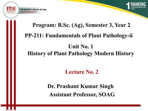 Plant Pathology Phytopathology Pptx