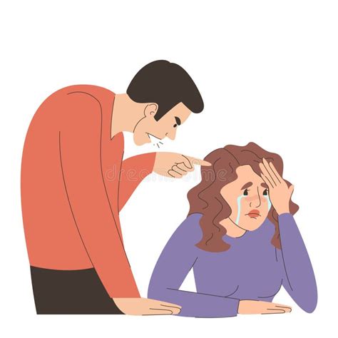 Man Shouting At Woman Vector Isolated Stock Vector Illustration Of Husband People 326472879