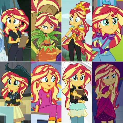 Sunset Shimmers Most Striking Outfits 2 By Frankcrazy16 On Deviantart