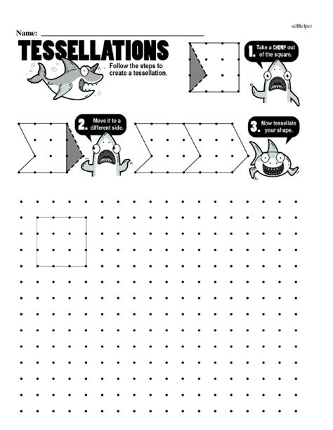 Tessellation Worksheet Tantalizing Tesselations