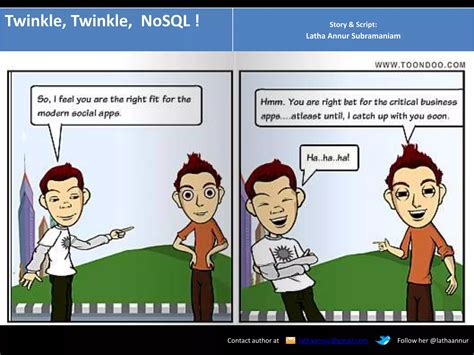 Sql Vs Nosql Cartoon Strip Pptx