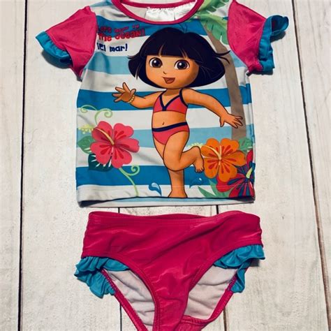 Nickelodeon Swim Dora Rash Guard Swimsuit Poshmark